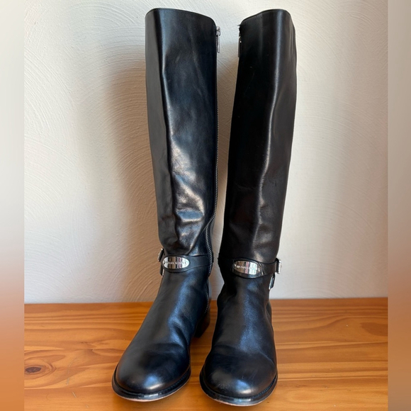 Michael Kors | Shoes | Mk Black Knee High Boots | Poshmark